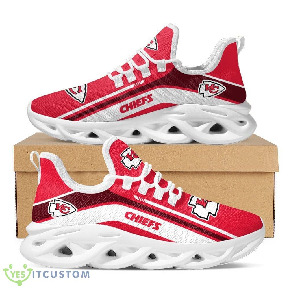 Kansas City Chiefs Logo Pattern 3D Spors Shoes New For Fans Gift Chunky ...