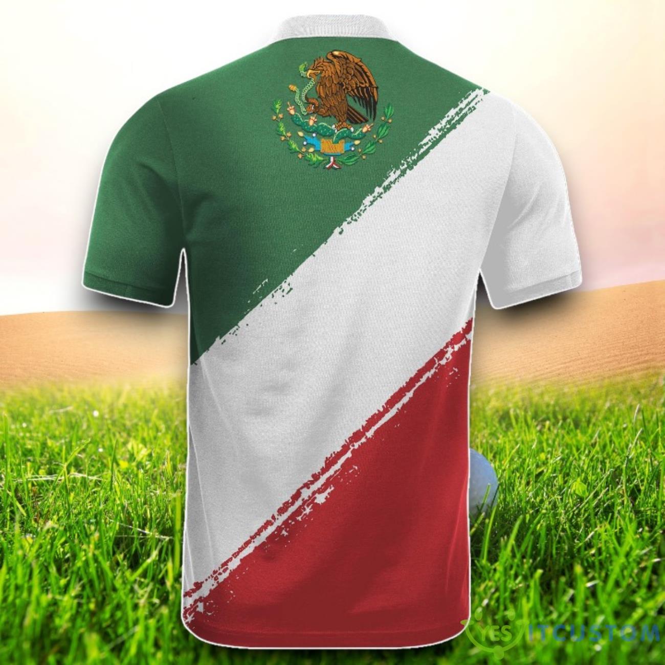 Mexico Flag And Map Patriotic Polo Shirt - YesItCustom