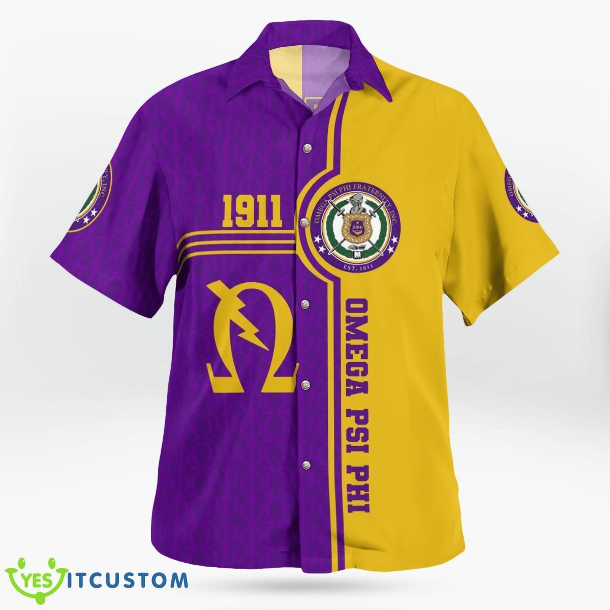 Omega Psi Phi Bulldog Hawaiian Shirt AOP For Men And Women - YesItCustom