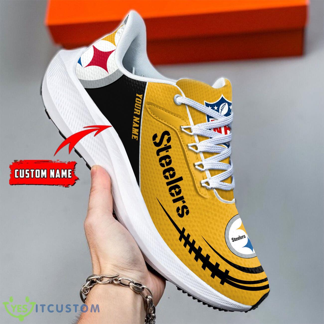 Pittsburgh Steelers NFL Pegasus Custom Name Running Shoes - YesItCustom