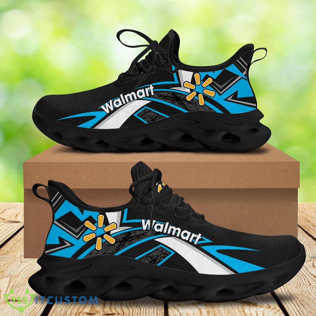 Walmart Adaptive Black Logo Max Soul Shoes For Men And Women - YesItCustom