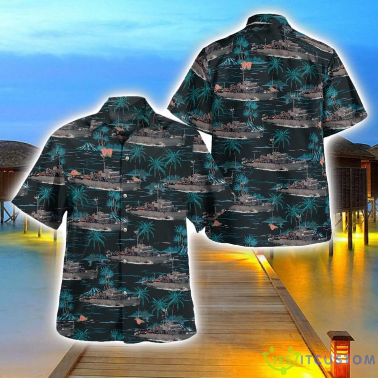 Belgian Navy MSO-class minesweeper ( Aggressive class) Hawaiian Shirt ...