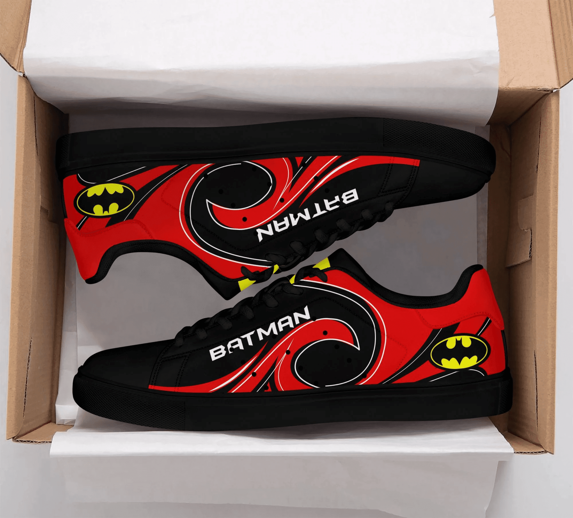 The Batman Low Top Skate Shoes New Detail For Men Women Fans - YesItCustom