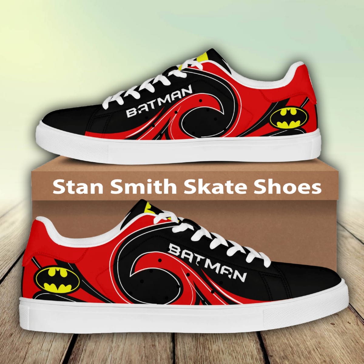 The Batman Low Top Skate Shoes New Detail For Men Women Fans - YesItCustom