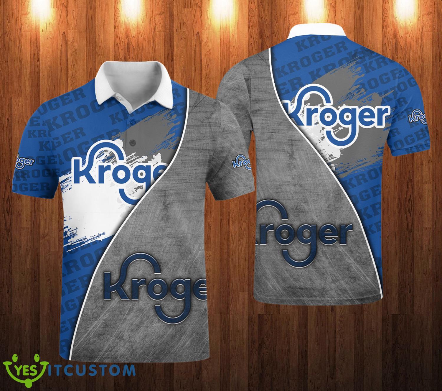 Kroger AOP Cute Polo Shirt Limited Designs - YesItCustom