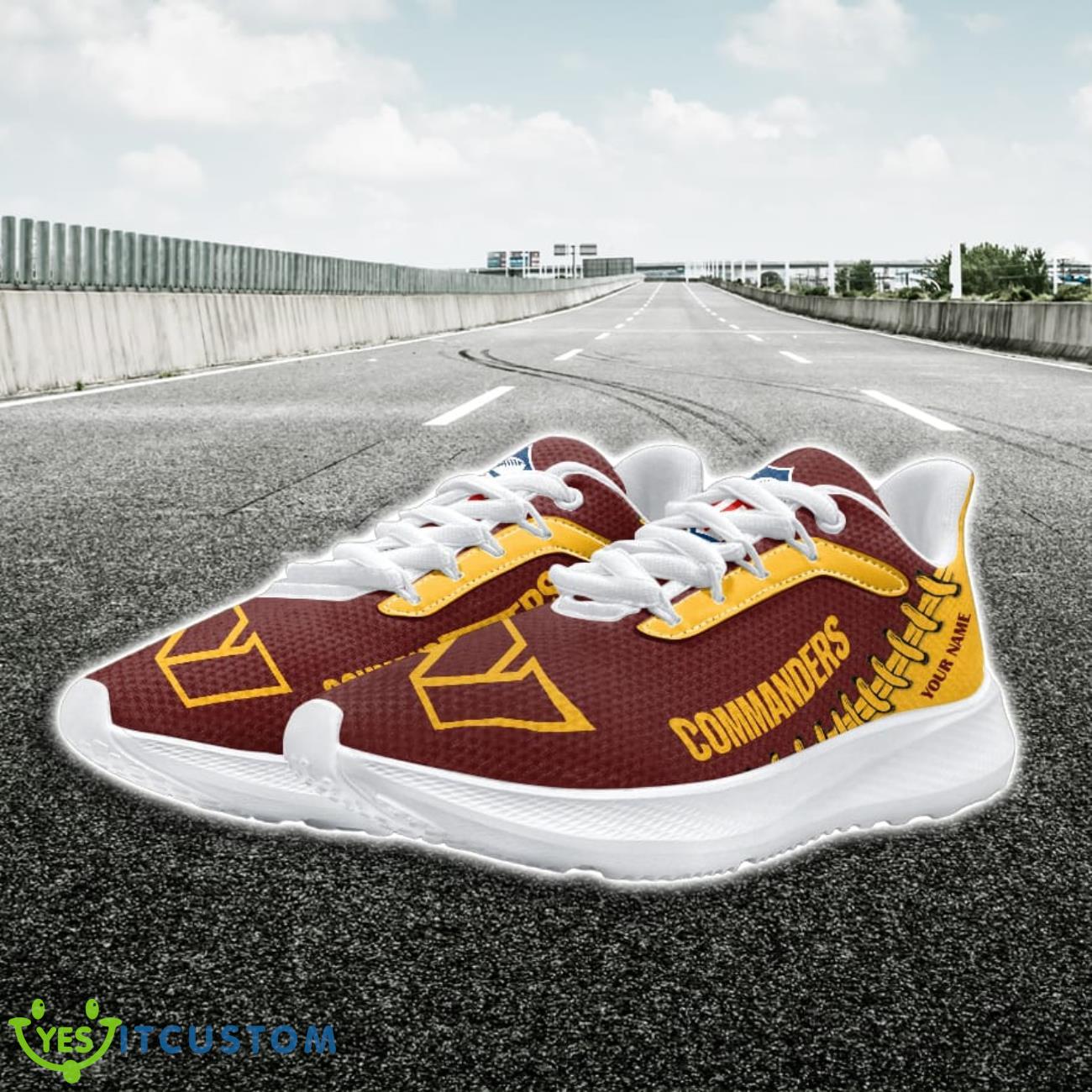 Washington Commanders NFL Air Mesh Running Shoes Custom Name Sneakers ...