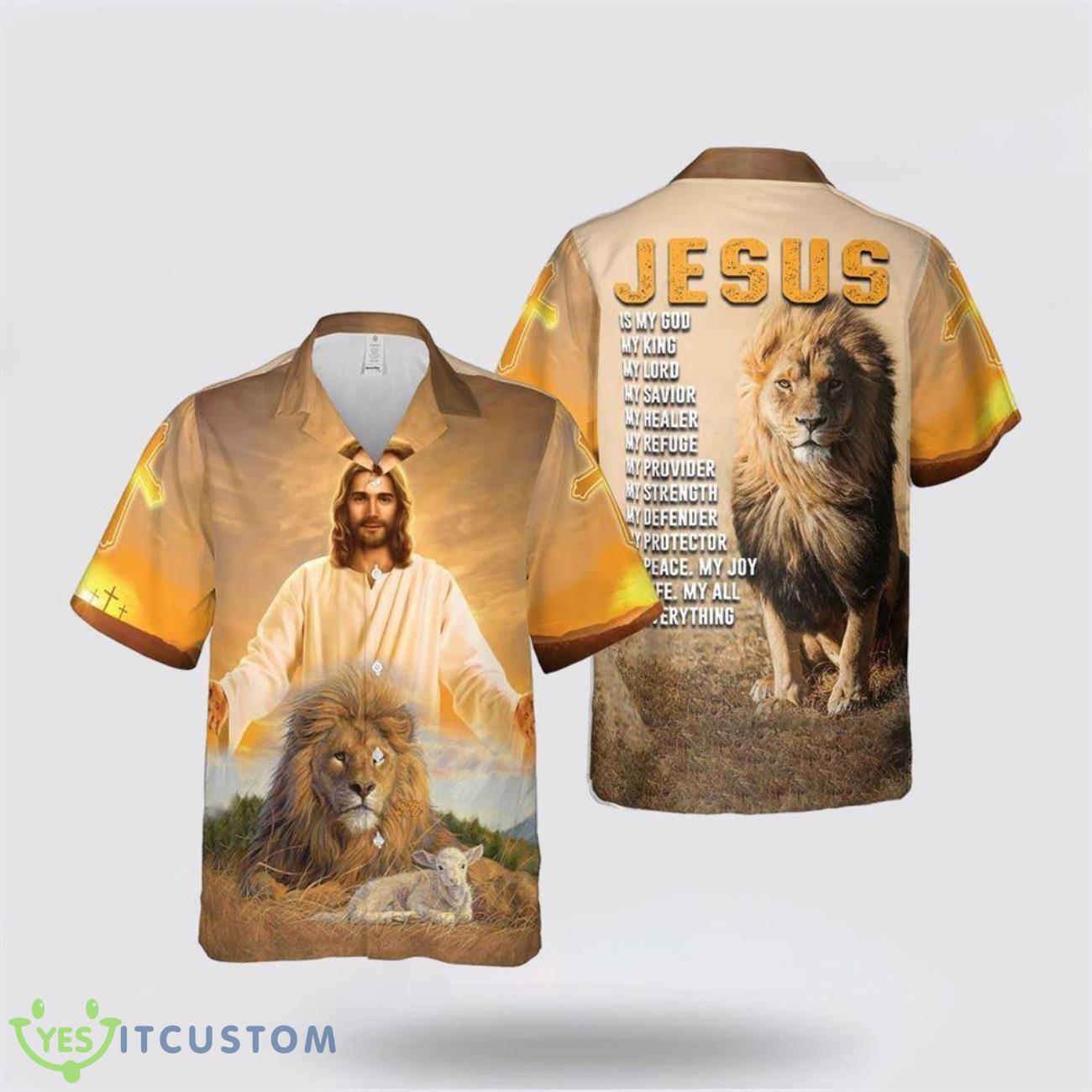 Jesus Is My God Aloha Hawaiian Shirt Beach Shirt For Men And Women ...