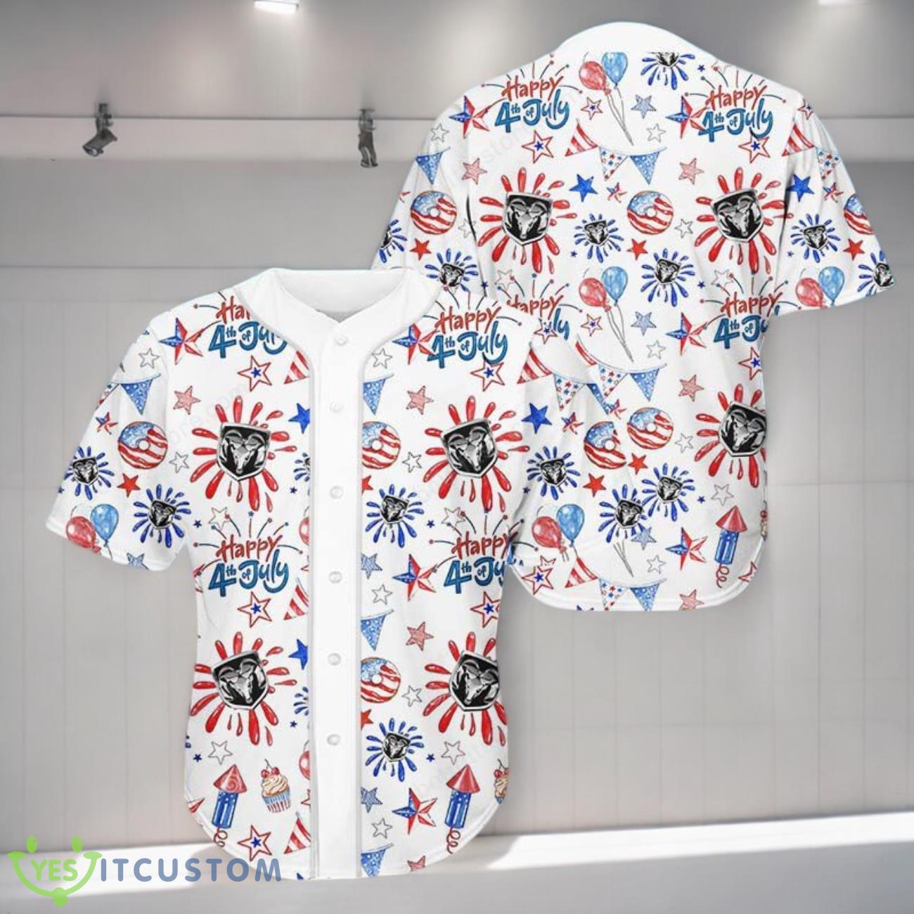 Ram Truck Baseball Jersey Happy 4th Of July For Men Women - YesItCustom