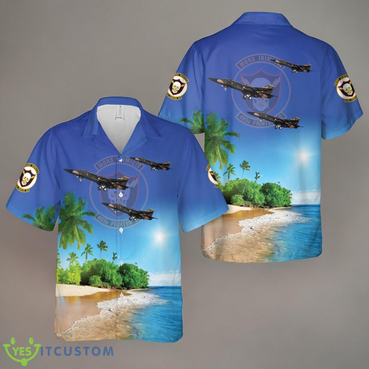 US Air Force 493rd Fighter Squadron The Grim Reapers General Dynamics F ...