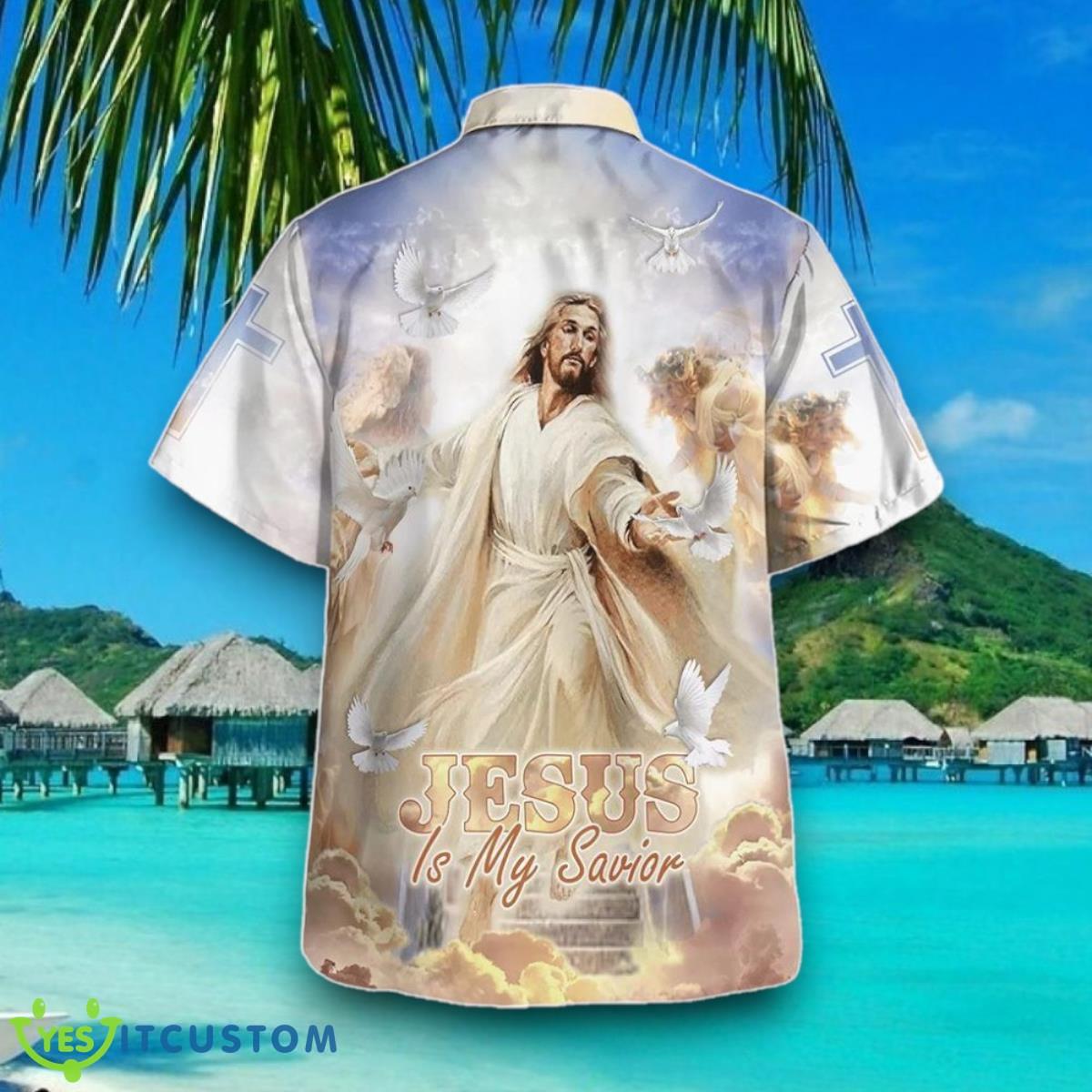 Jesus Stretched Out His Hand Jesus Is My Savior Hawaiian Shirts Best ...