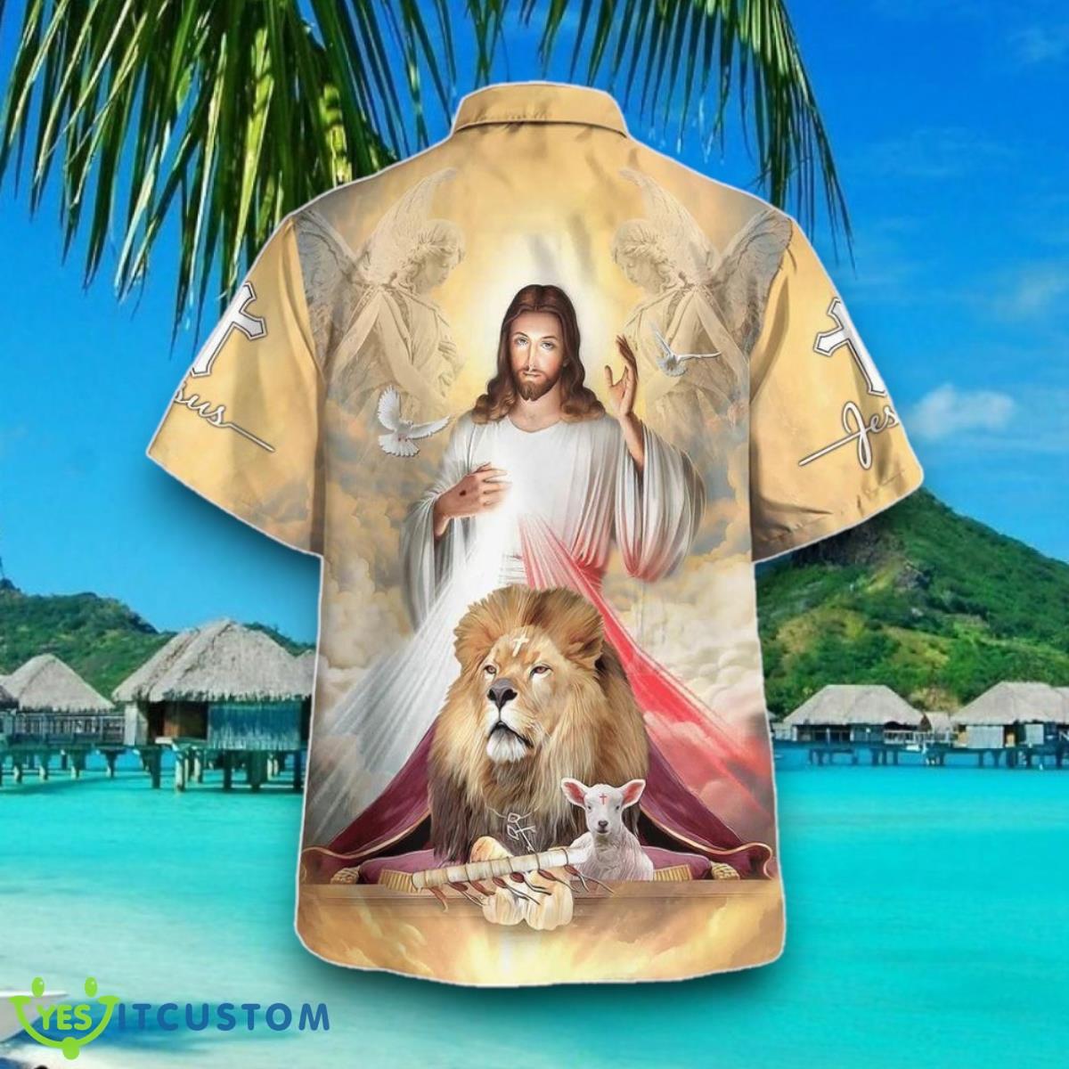 Jesus The Lion And The Lamb Hawaiian Shirts Best Gifts - YesItCustom