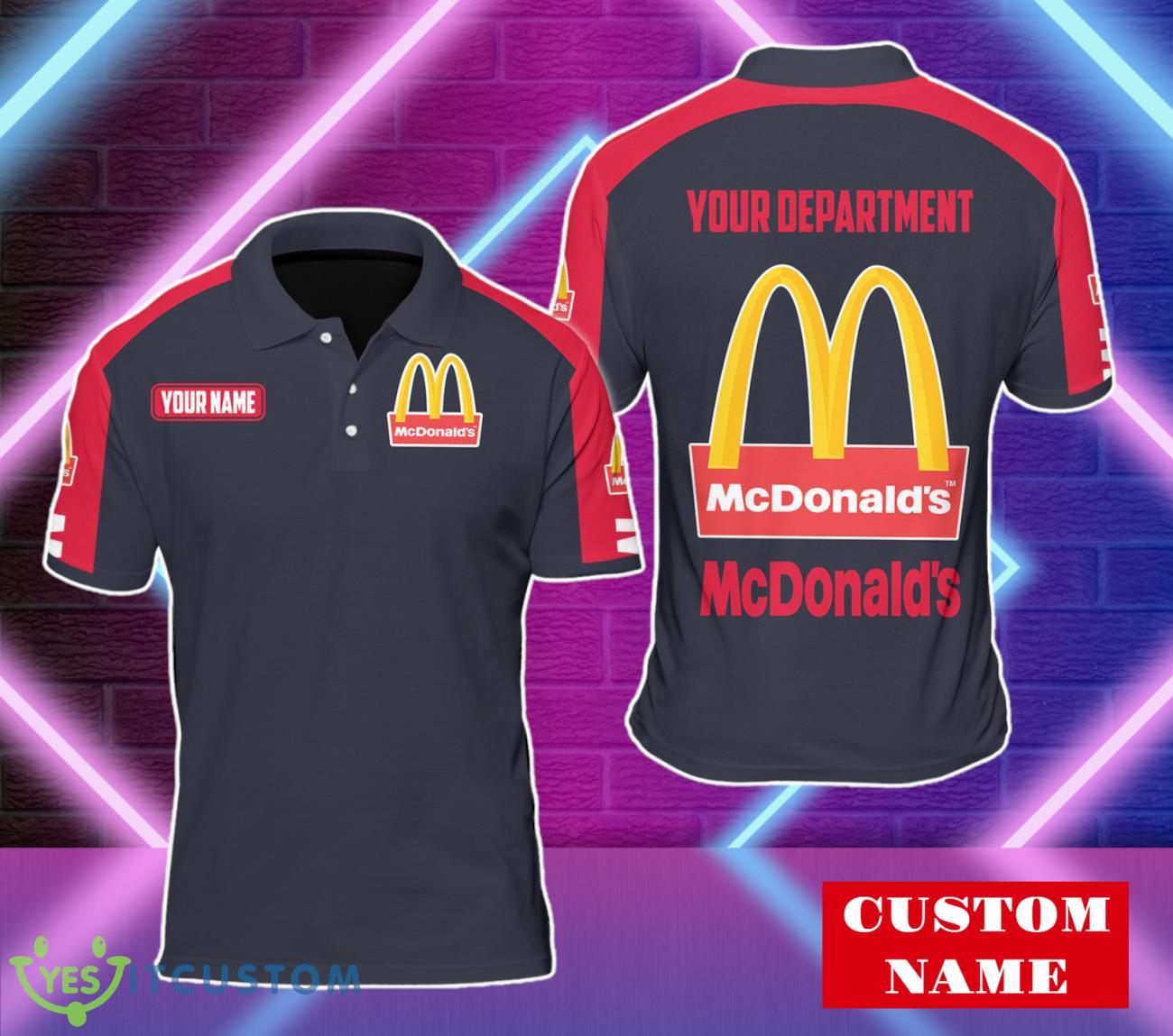 MCDONALD'S 3D Polo Shirt Custom Name Edition Love For Famous Brand ...
