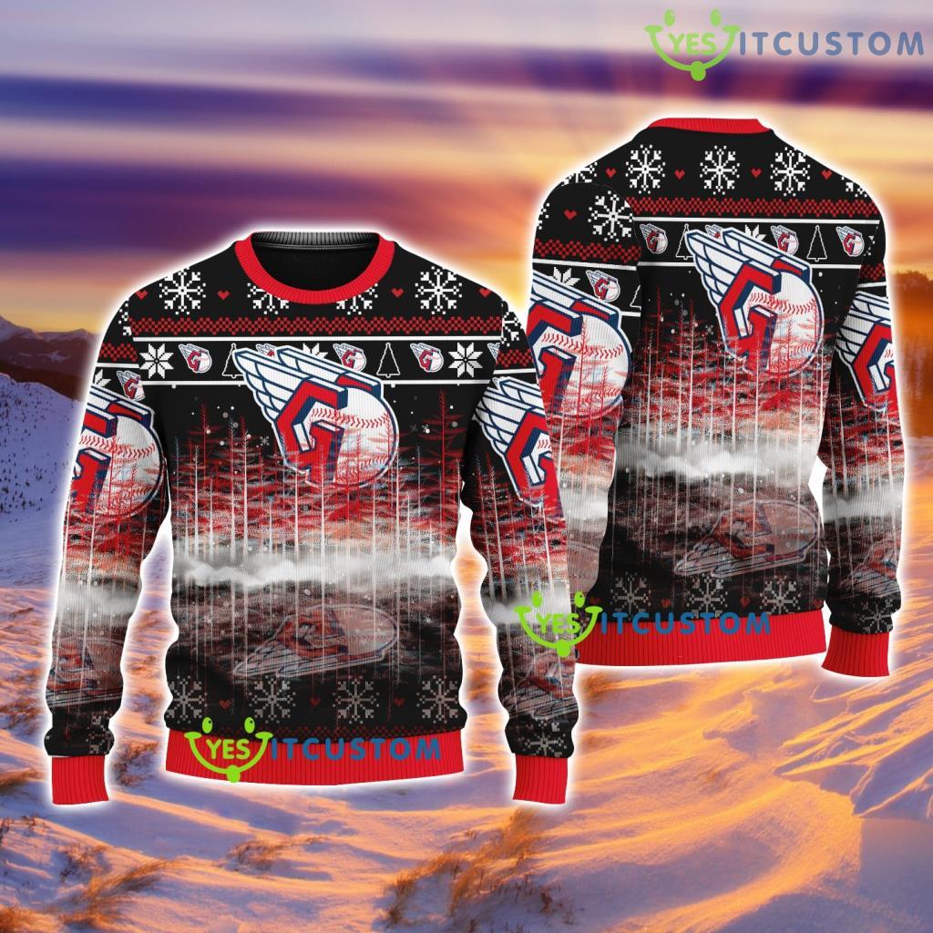 Cleveland Guardians Mlb Logo Christmas Ugly Sweater New Designs For ...