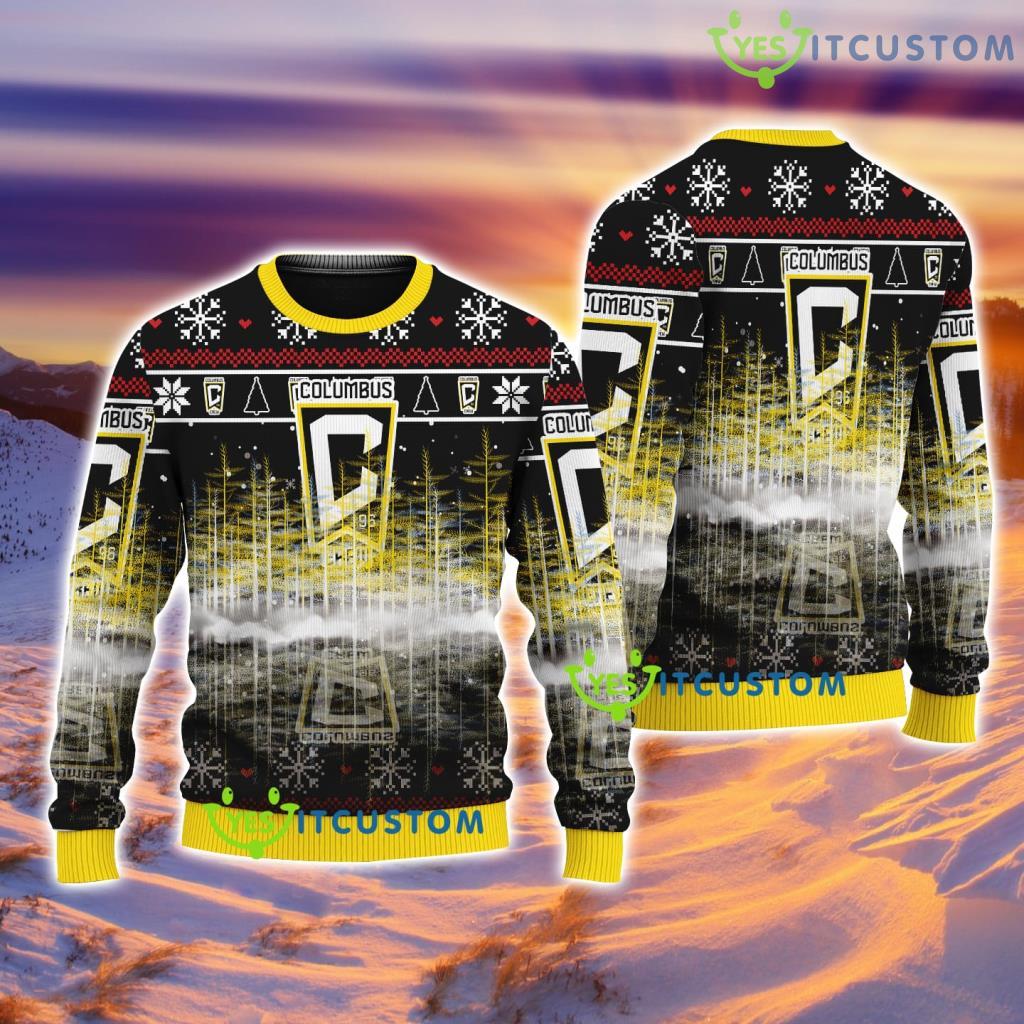 Columbus Crew Sc Logo Christmas Ugly Sweater New Designs For Fans ...