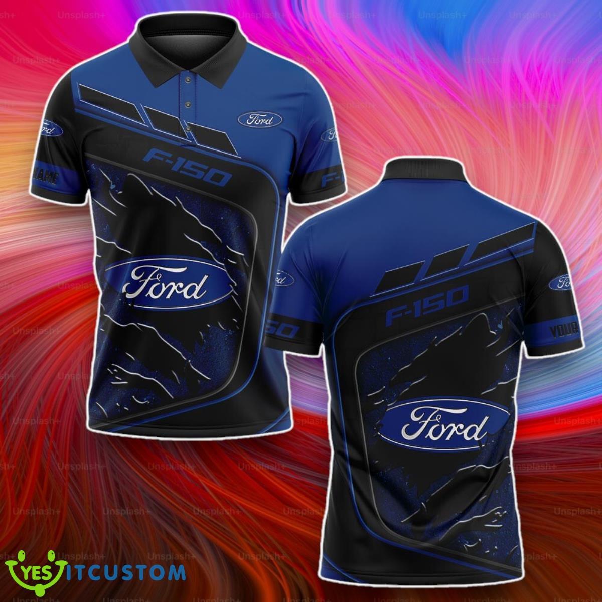 Ford F150 Polo Shirt Custom Name Style Gift For Men And Women - YesItCustom