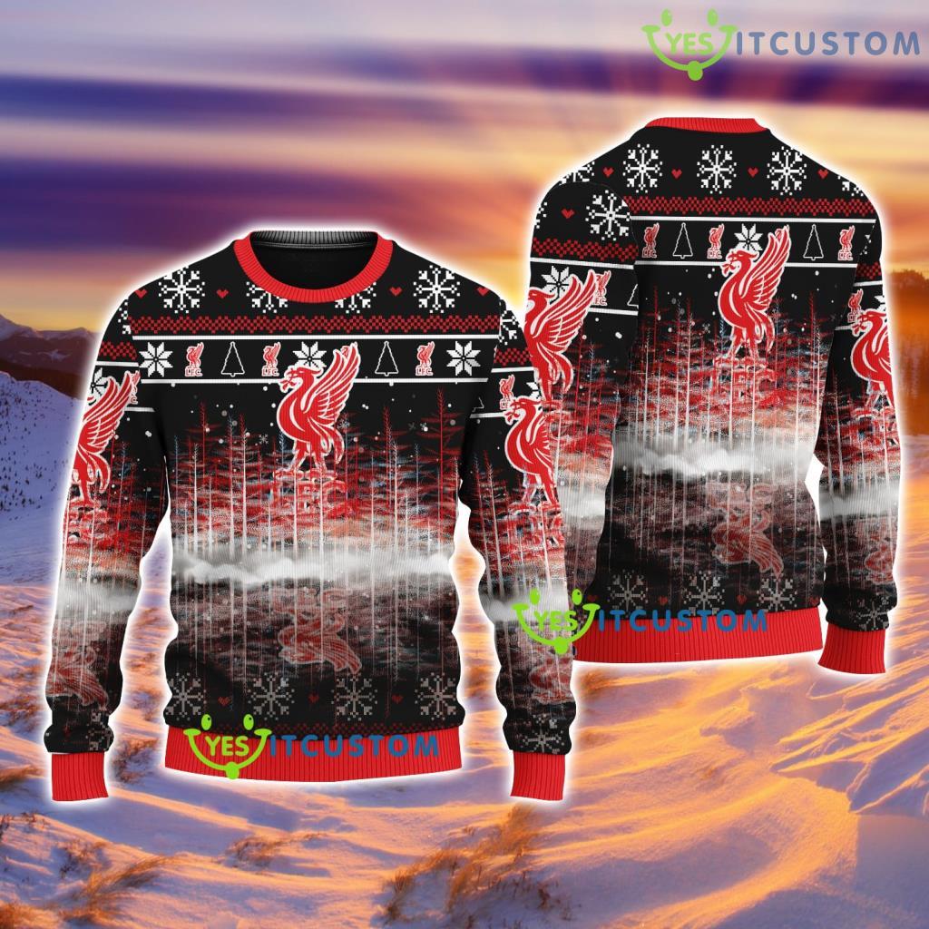 Liverpool Fc Logo Christmas Ugly Sweater New Designs For Fans - YesItCustom