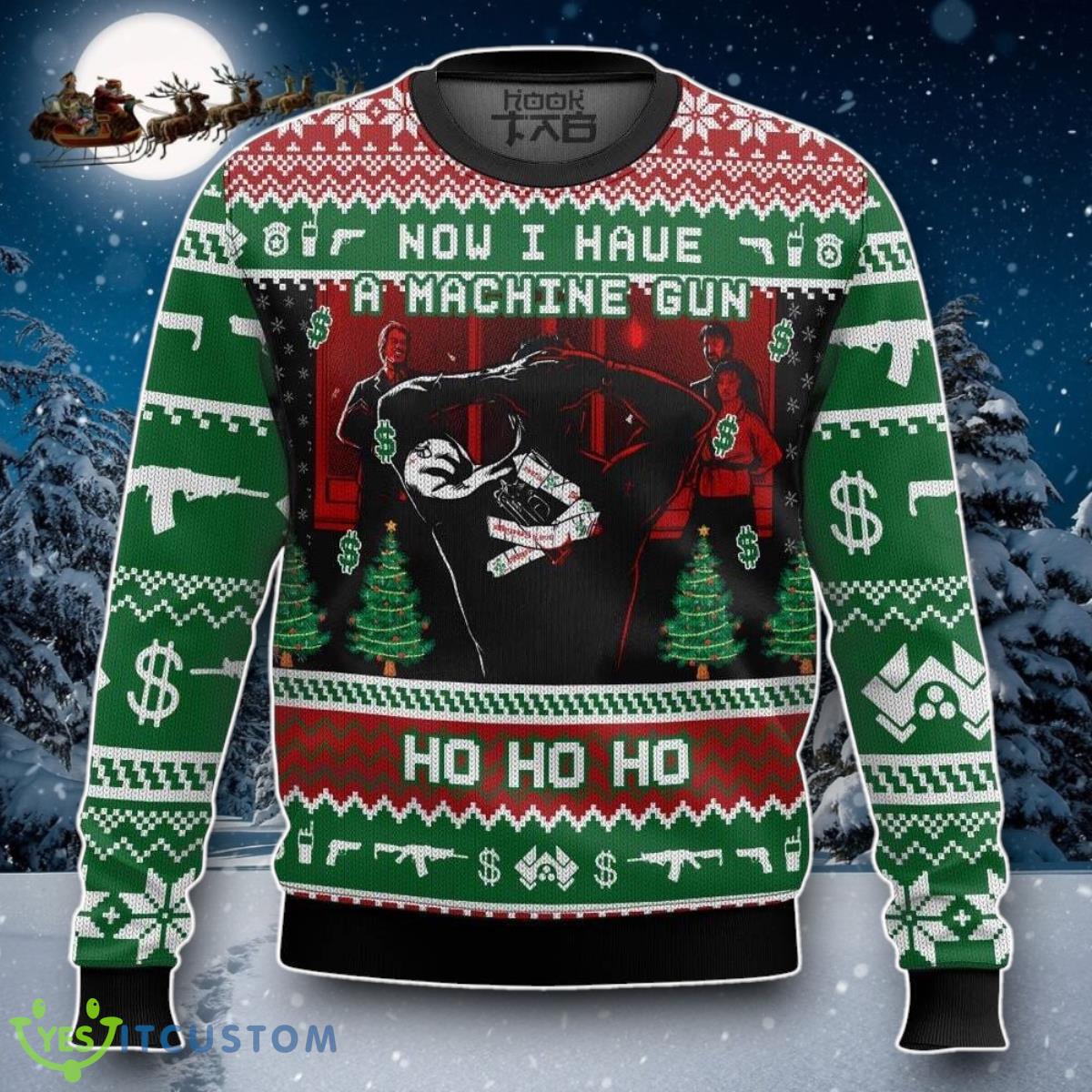 McClane Now I Have A Machine Gun. Ho Ho Ho Christmas Ugly Sweater A ...