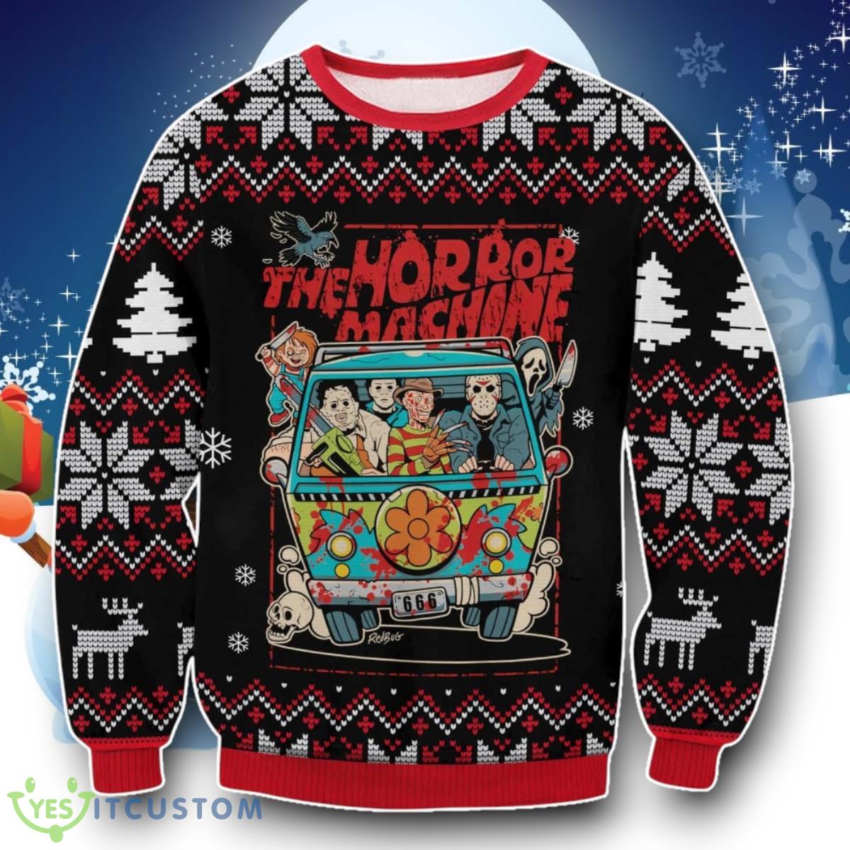 The Horror Machine Ugly Sweater Special Gift - YesItCustom
