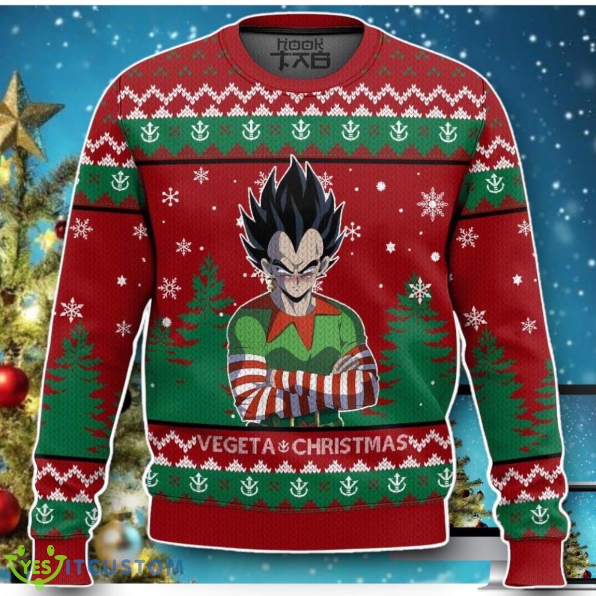 Vegeta Dragon Ball Z Ugly Sweater Impressive Gift - YesItCustom