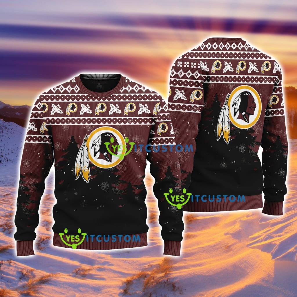 Washington Commanders NFL Knitting Pattern Christmas Tree Pine Ugly ...