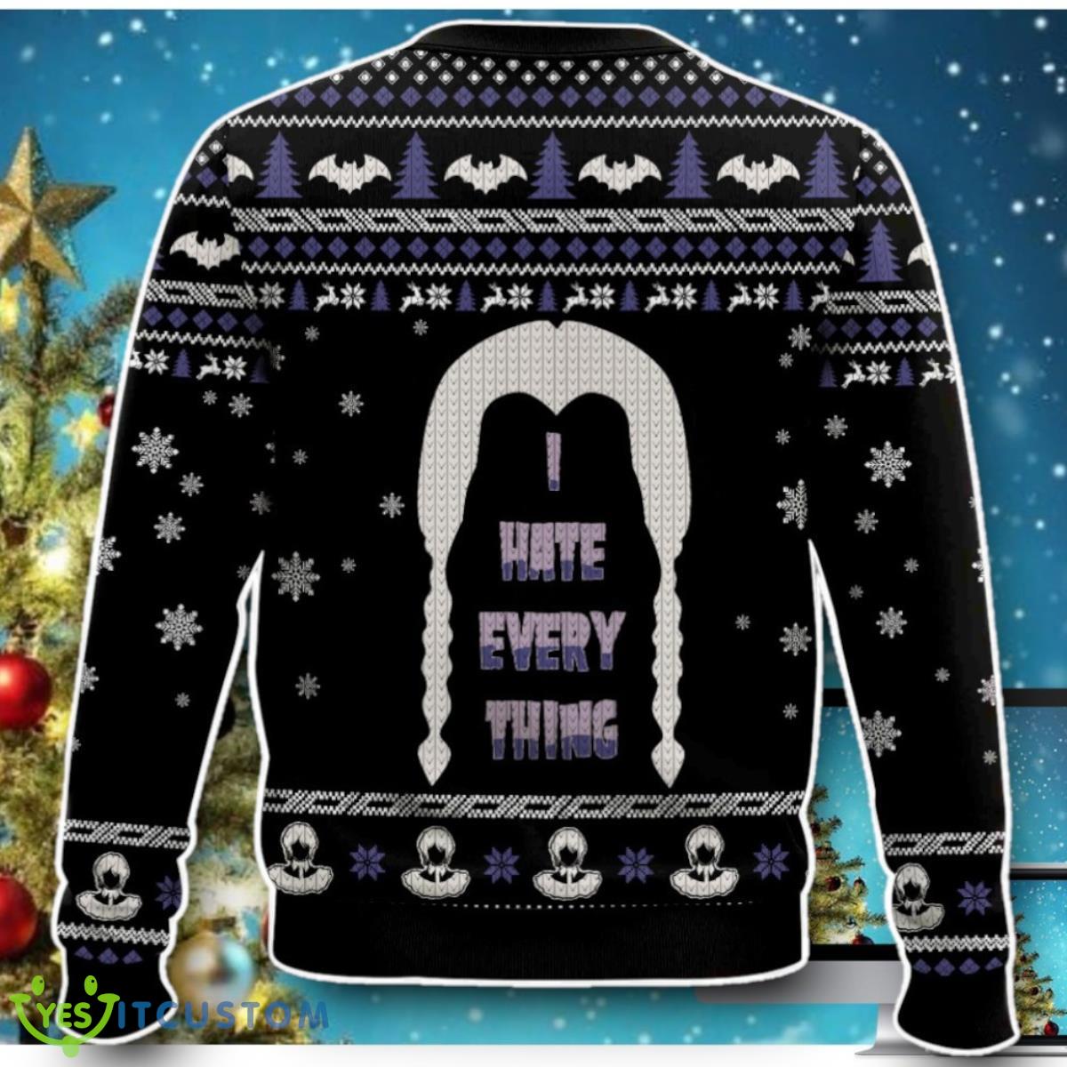 Wednesday Addams Ugly Sweater Impressive Gift - YesItCustom