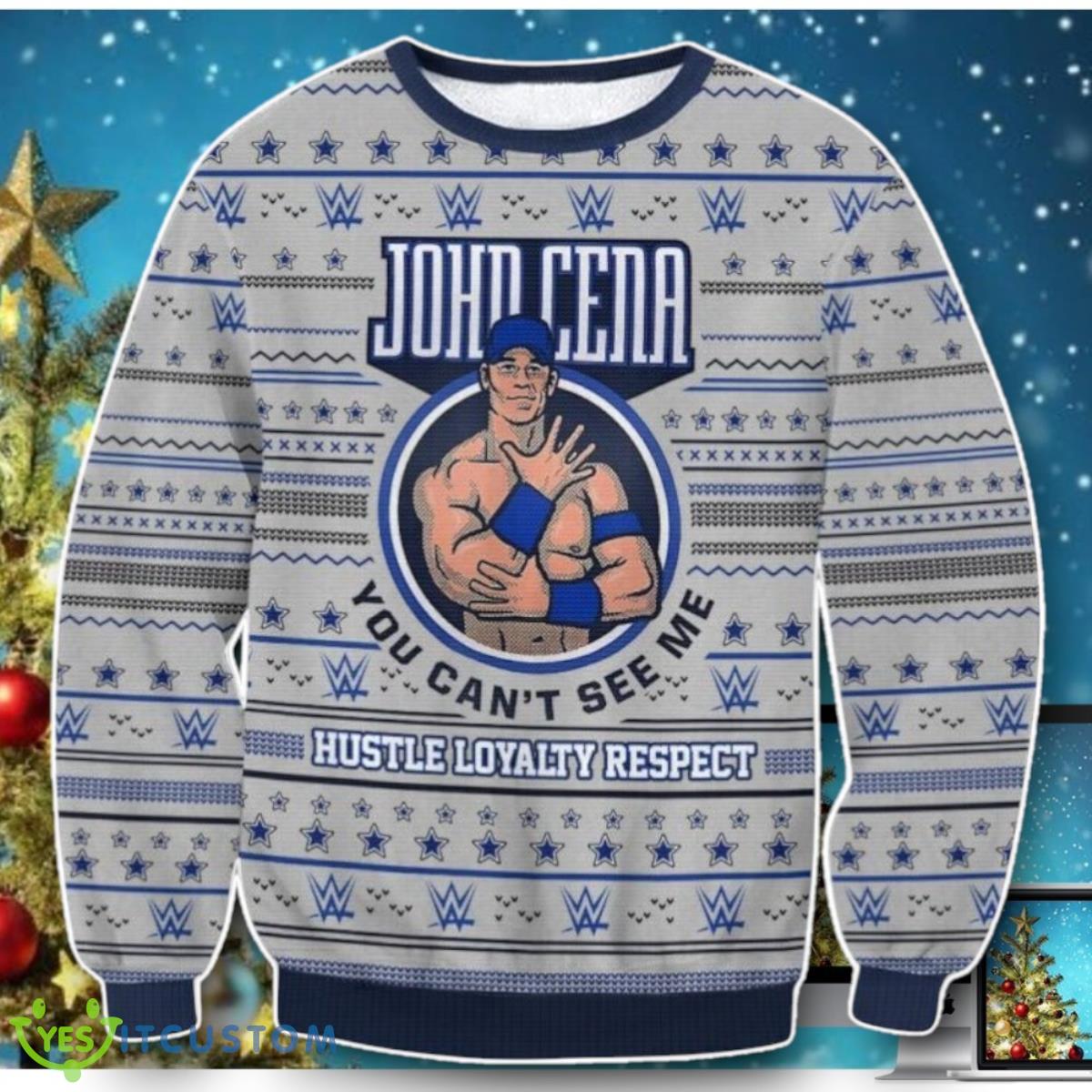 WWE John Cena Christmas Sweater Impressive Gift - YesItCustom